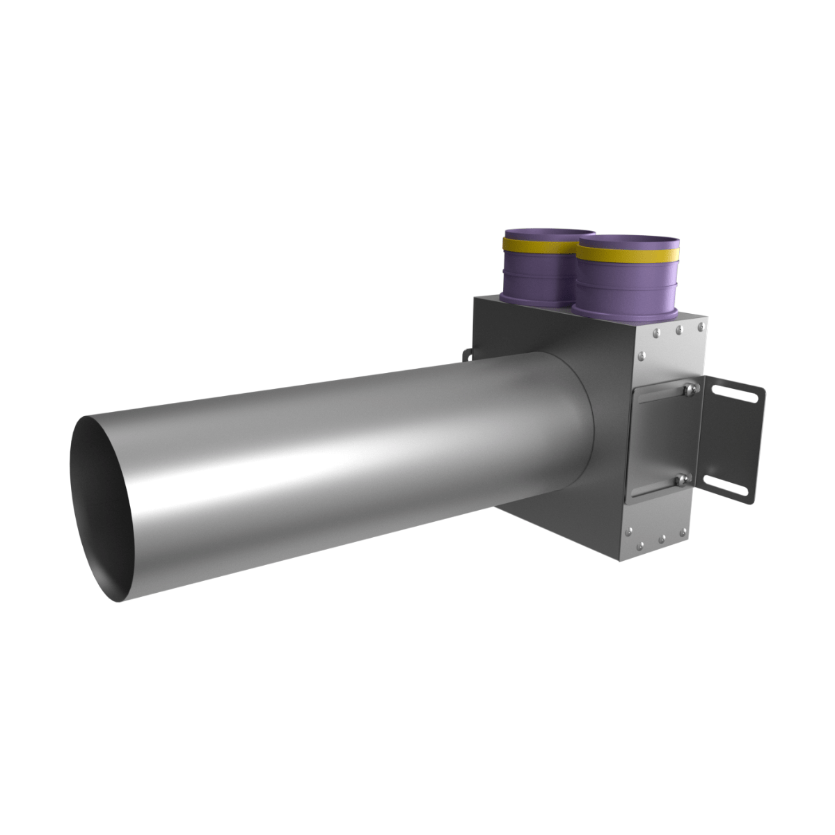 Provent VPSL 125/75x2 пленум потолочный круглый на 2 выхода (L=400 мм) - купить в Москве и ...